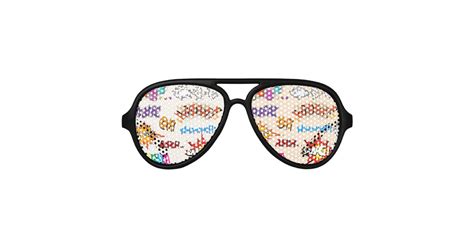 Comic Book Style Expressions Design Aviator Sunglasses Zazzle