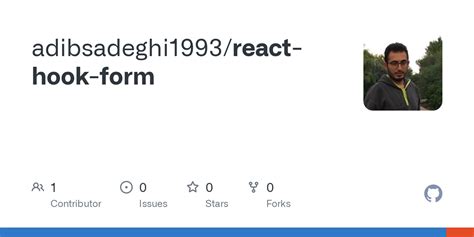 Github Adibsadeghi React Hook Form