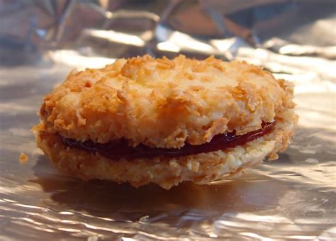 The Caked Crusader Coconut Jam Sandwich Biscuits