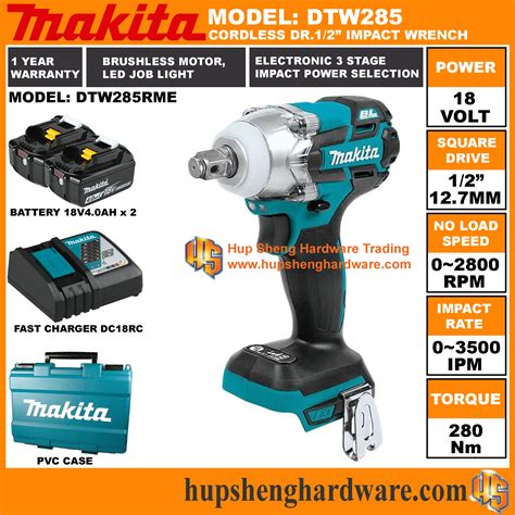 Makita Dtw285z Dtw285 18v Cordless Brushless Li Ion Impact 55 Off