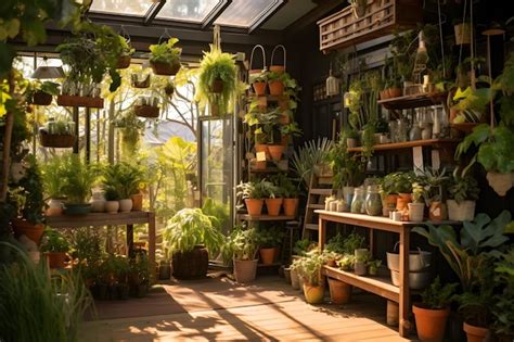 Premium Ai Image A Beautiful Plant Nursery Display