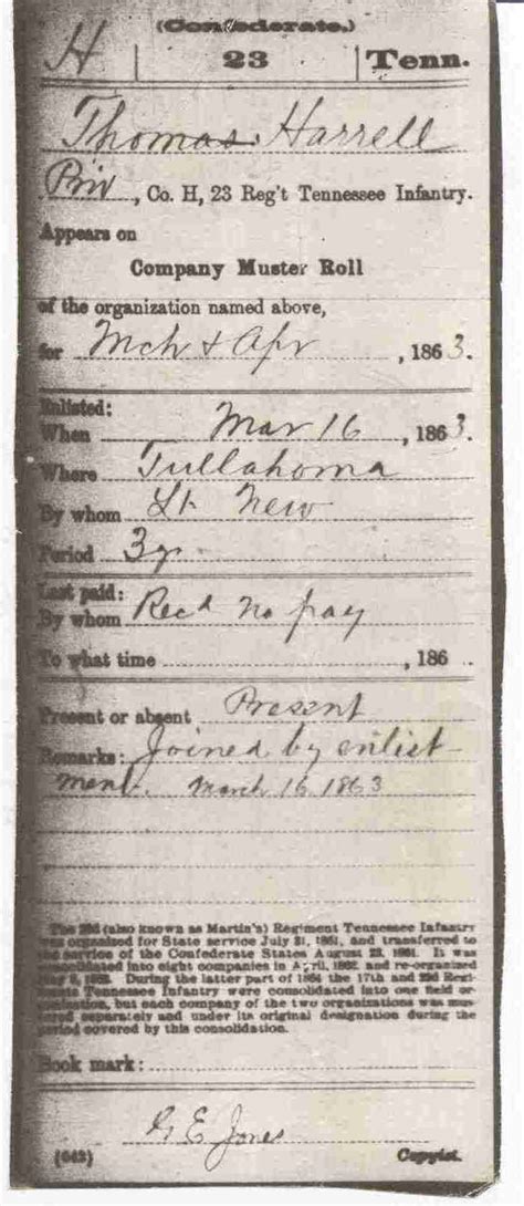 Civil War Records