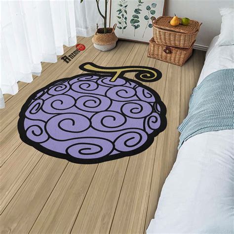 Gomu Gomu Shaped Rug Custom Devil Fruit One Piece Anime Room Decor