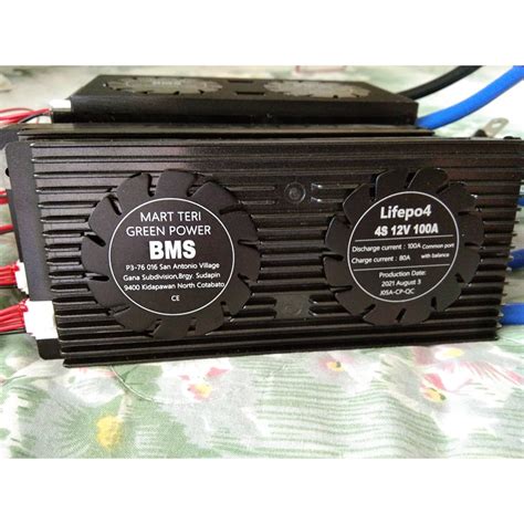 With Ntc Temp Sensor Bms 12v 4s 100a 100a Compatible Upto 4 Series And Parallel For Lifepo4 3 2v