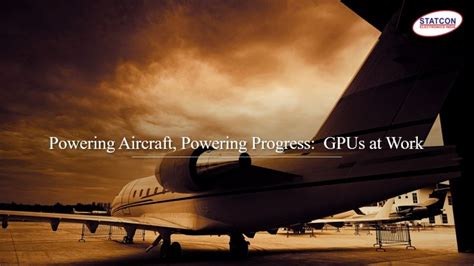Groundpowerunit Aviationtechnology Statconelectronics