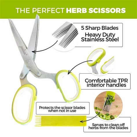 Trend Easy Multicolor 5 Blade Vegetable Stainless Steel Herbs Scissor