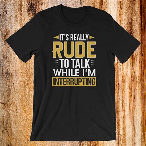 Rude T Shirt Etsy