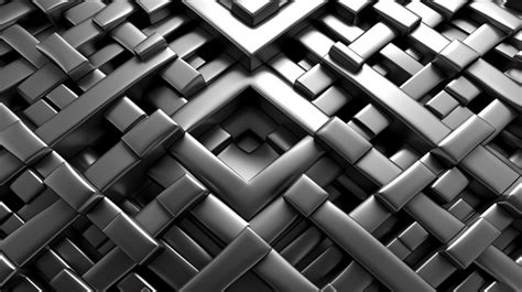 3d Illustration Of An Intriguing Abstract Metal Pattern Background