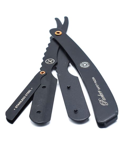 Navaja Barbero Parker Srxblk Acero Inoxidable Negro
