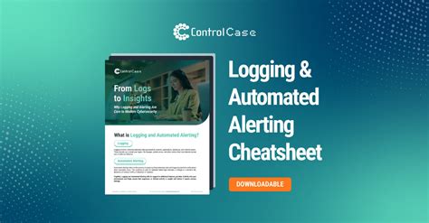 Controlcaselogging And Alerting Cheat Sheet For Compliance And Security