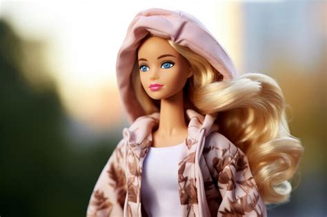 Premium Ai Image Barbie Doll In Modest Casual Outfit