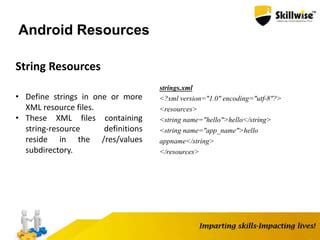 Android Application Fundamentals PPT