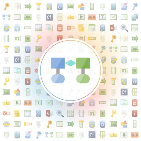 Entity Relationship Model Icons Iconshock