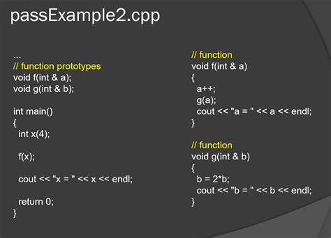 Solved Passexample1cpp Function Prototype Void Fint A