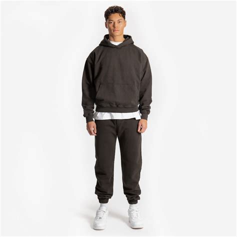 Hoodie Dark Mocha Destructive