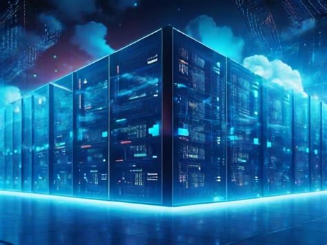 Amazing View Of A Server Room Premium Ai Generated Image