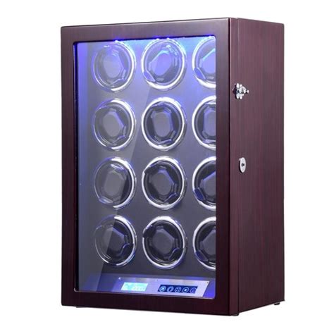 Watch Winder For 12 Automatic Watches With 12 Quiet Japanese Mabuchi