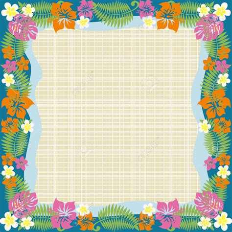 Hawaiian Invitation Background Free Download