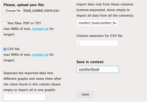 Visualization Of Csv Excel Survey Datasets Comfort Food Choices