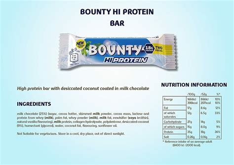 Bounty Hi Protein Bar 52 гр