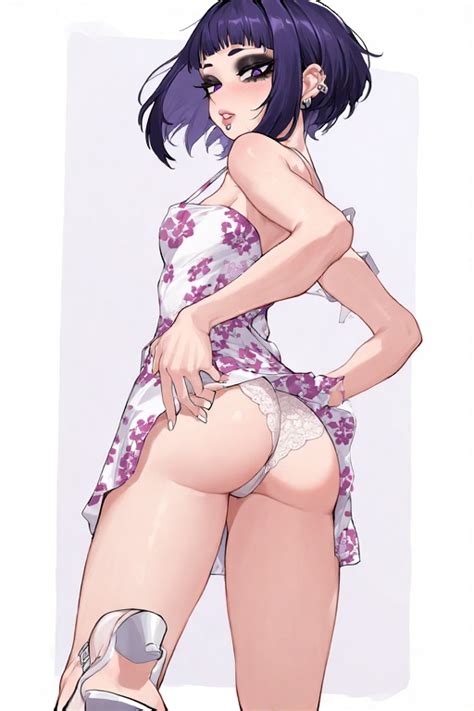 Rule 34 Ai Generated Goth Kyoka Jiro Lace My Hero Academia Pale Skin