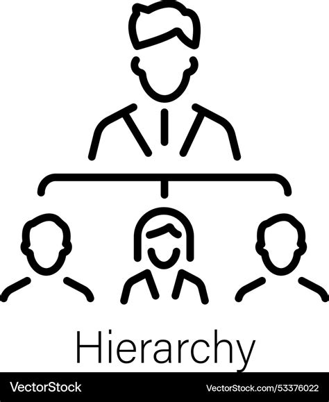 hierarchy royalty free vector image vectorstock