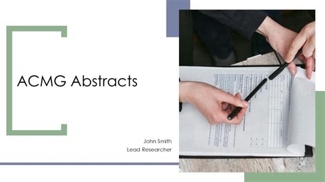 Acmg Abstracts Ppt Mockup Acp Ppt Template