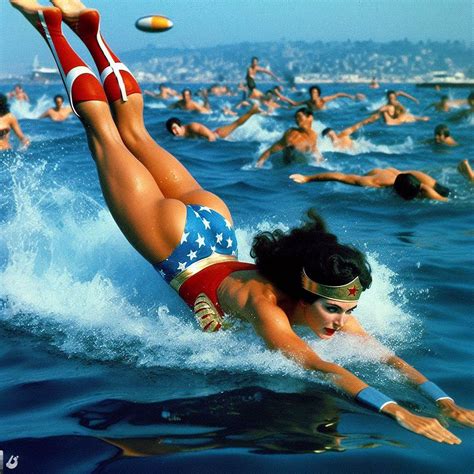 Wonder Womans Deep Dive By Roswell Lv On Deviantart