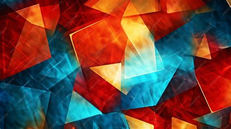 Premium Photo Generative Ai Abstract Coloured Glass Backdrop