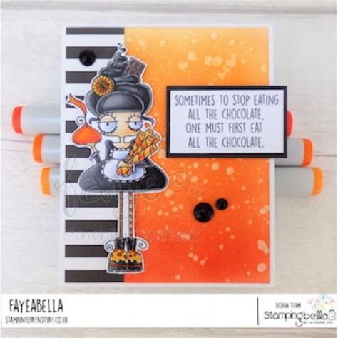 New Stamping Bella Cling Rubber Stamp Oddball With A Sweet Tooth Free