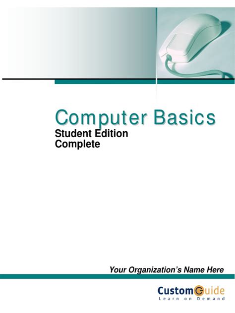 computer basics pdf personal computers input output