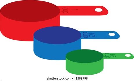 12 Measuring Cup Clip Art