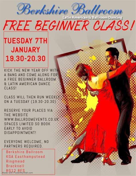 Free Beginner Ballroom And Latin American Dance Class Berkshire