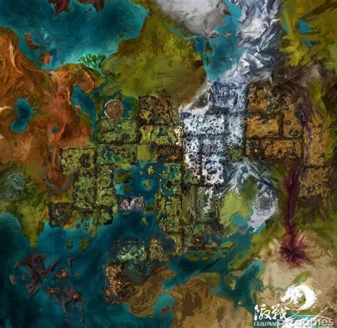 《激战2》世界泰瑞亚地图全貌新浪游戏手机新浪网