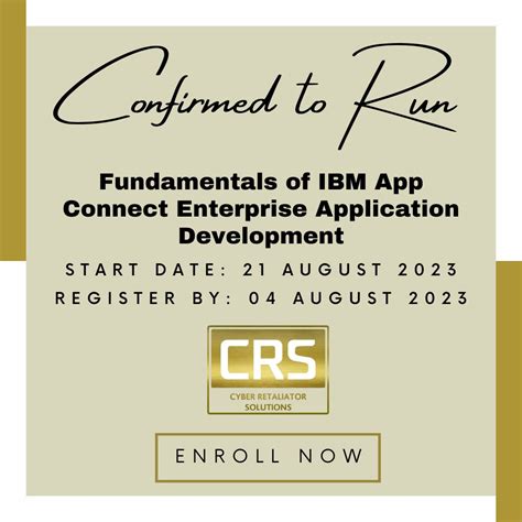 Crs Ibm Training On Linkedin Alwayswinning Ibmappconnectenterprise