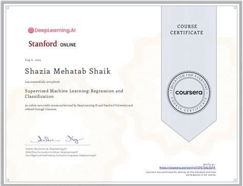Machinelearning Datascience Coursera Deeplearningai Stanforduni Mehatab Shaik