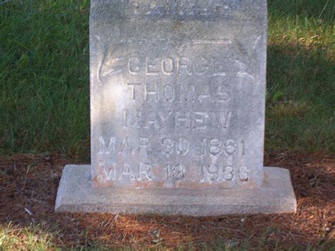 George Thomas Mayhew 1861 1936 Find A Grave Memorial