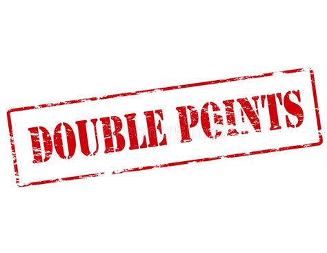 Double Points Blue Stamp Stock Illustration Illustration Of Sign