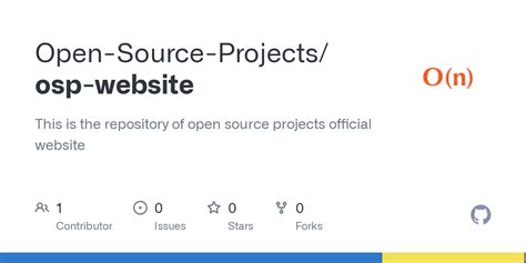 github open source projects osp website this is the repository of