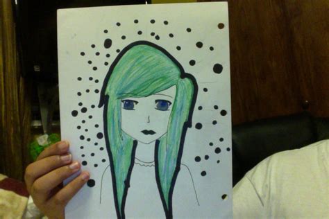 Sad Emo Girl With Awesome Hair By Skinderbong On Deviantart