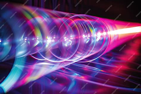 Illustration Of The Phenomenon Of Diffraction In Wave Optics Premium