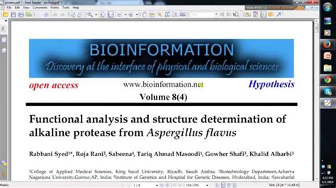 Bioinformatics Basic Database And Tools Youtube
