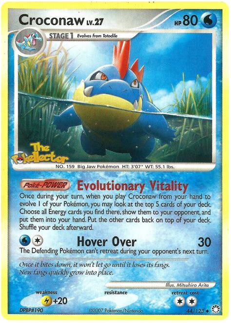 Croconaw Mysterious Treasures 44 Cool Pokemon Cards Pokemon Cards