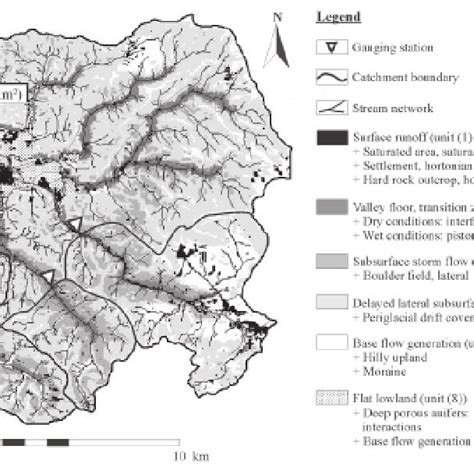 Schematic Sketch Of A Hill Slope And Conceptualisation Of Runoff