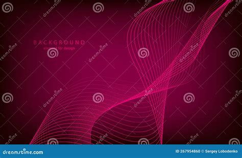 Abstract Gradient Background Wave Element For Design Digital Frequency Track Equalizer