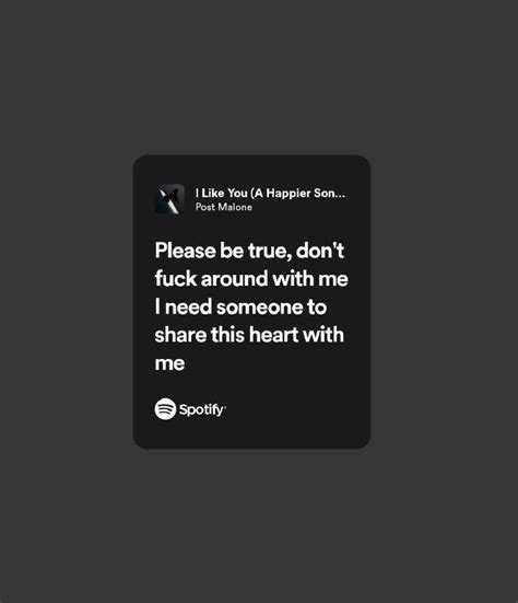 Spotify Lyrics ♡ Post Malone Quotes Pretty Lyrics Post Malone Lyrics