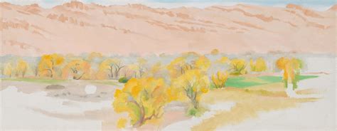 Untitled New Mexico Landscape Ca 1943 By Georgia Okeeffe Paper