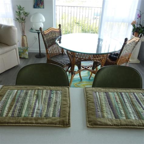 Place Mats Set Of 4 Patchwork Table Mats Quilted Unique Table Decor 165 × 125 Inches 32× 42 Cm Place Mats Set Of 4 Patchwork Table Mats Quilted Unique Table Decor 165 × 125 Inches 32× 42 Cm