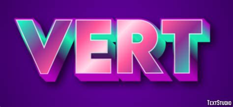 Vert Text Effect Generator Textstudio