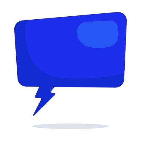 Premium Vector Message Bubble Blue